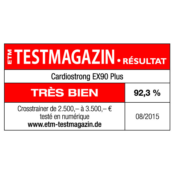 Vélo elliptique cardiostrong EX90 PLUS acheter avec 22 évaluations des ...